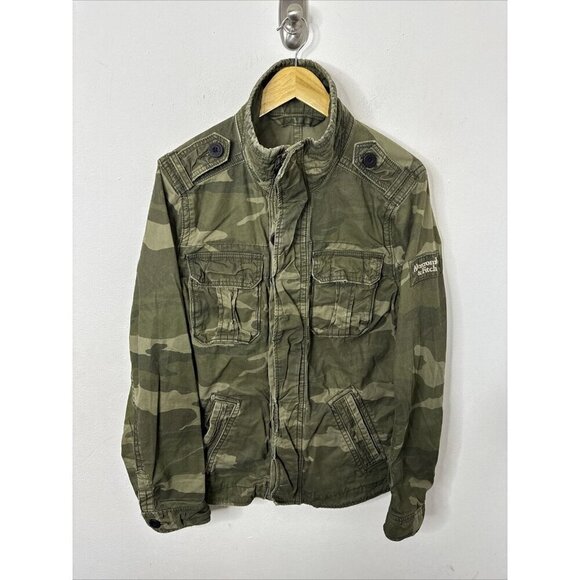 Abercrombie & Fitch | Jackets & Coats | Abercrombie Fitch Mens M Field Jacket Y2k Olive Green ...